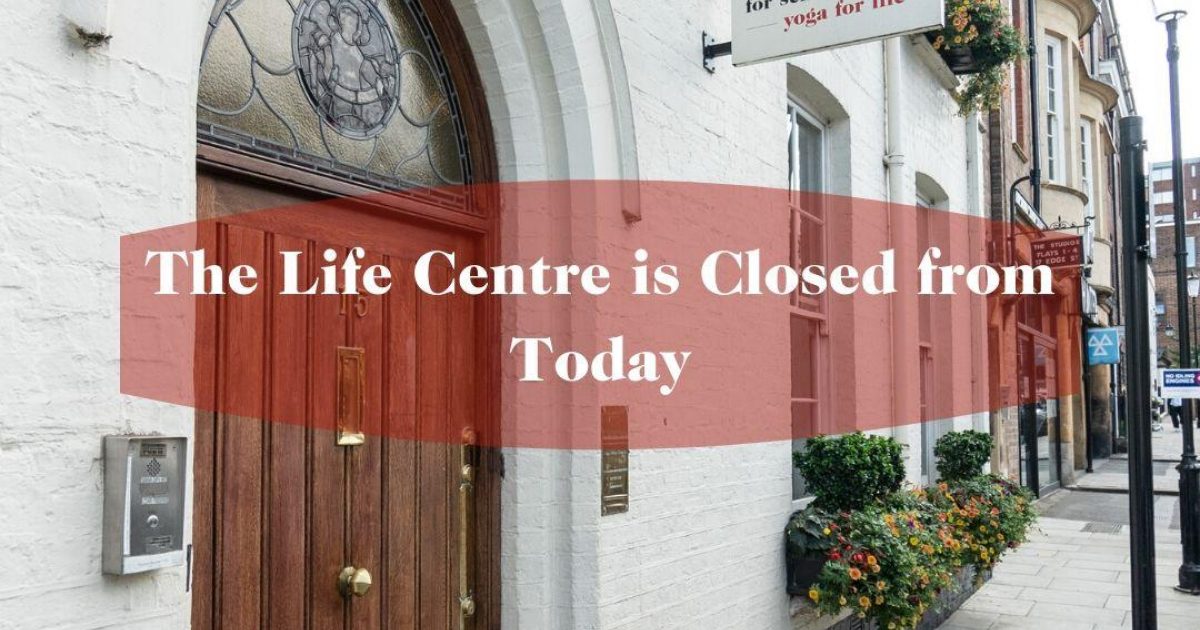The Life Centre | Important Update - Temporary Closure of our Studios